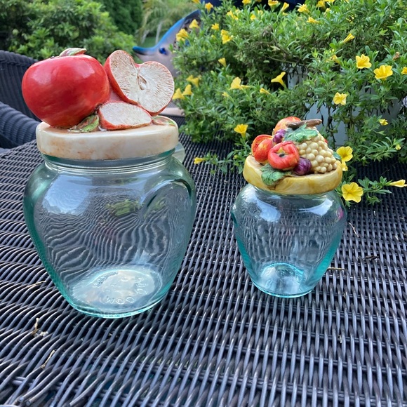 Source Unknown | Kitchen | Rare Find Of A Set Of 2 Vintage Fruit Lid ...